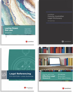 Laying down the Law, 12th Edition, LexisNexis Concise Australian Legal ...