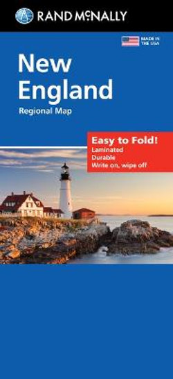 Rand McNally Easy to Fold: New England Laminated Map | Angus & Robertson