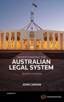 Understanding the Australian Legal System Seventh Edition | Angus ...