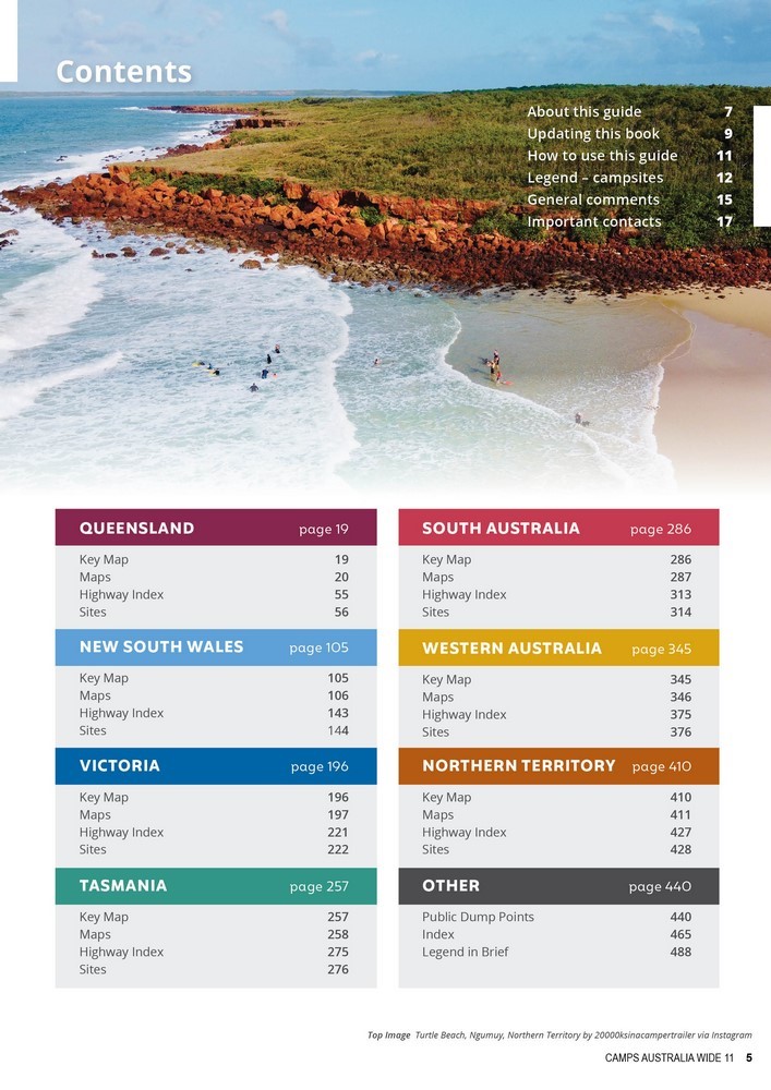 Camps 11 Free Camping Guide A4 Spiral Bound Book New - CAMPS 11 | Angus ...